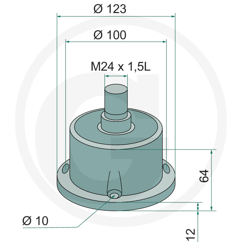 Ketta rumm Vasak M24x1,5 55510013 GRANIT - Sike Agri