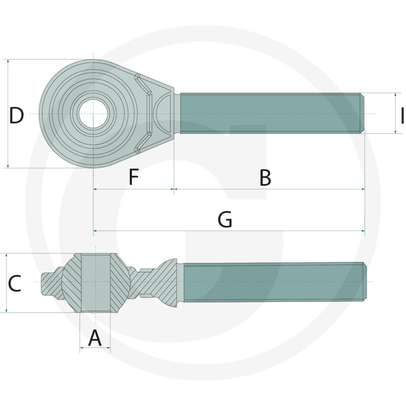Tõmmitsa ots vasak M42x3 CAT 3 - Sike Agri
