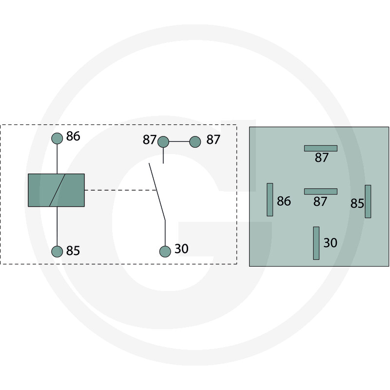 Relee 12V 30A 5-PIN BOSCH - Sike Agri