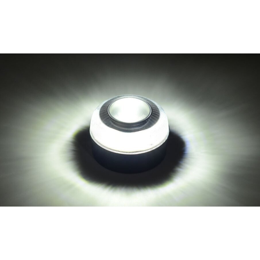 Vilkur LED magnet 9V patarei valge/oranž - Sike Agri