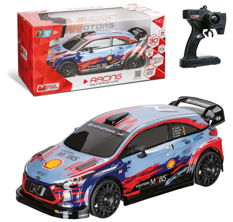 Hyundai i20 WRC 1:10 puldiauto 20km/h - Sike Agri