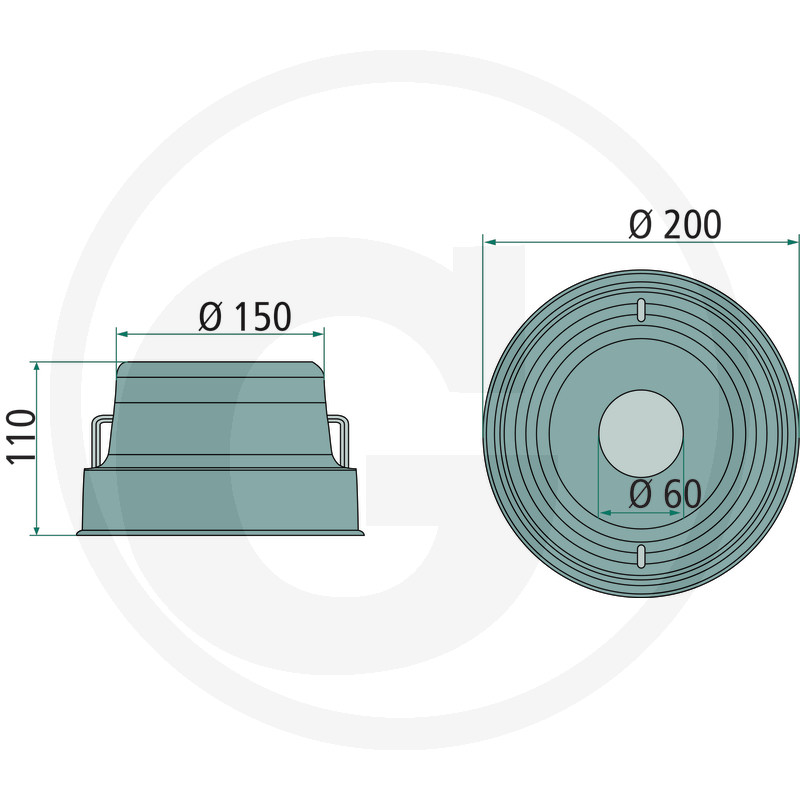 Kardaani kaitse (Type 60) 60x150x200mm