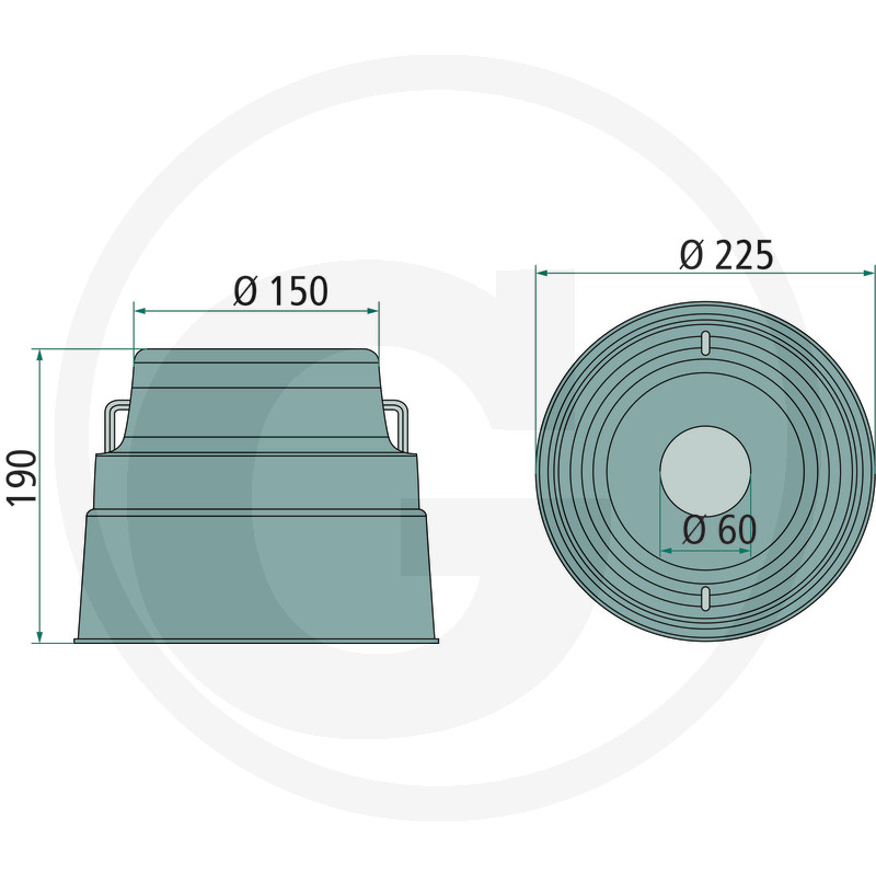 Kardaani kaitse (Type 60) 60x150x225mm