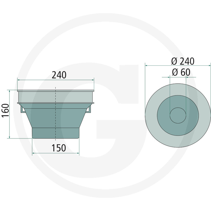 Kardaani kaitse (Type 80) 60x150x240mm