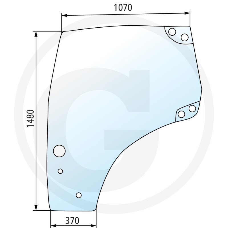 Ukseklaas vasak 87560786 NEW HOLLAND - Sike Agri
