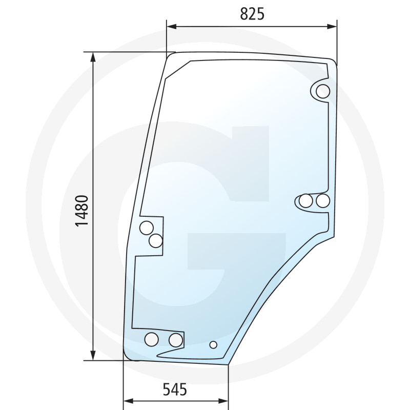 Ukseklaas vasak 344730A2 NewHolland/CASE - Sike Agri