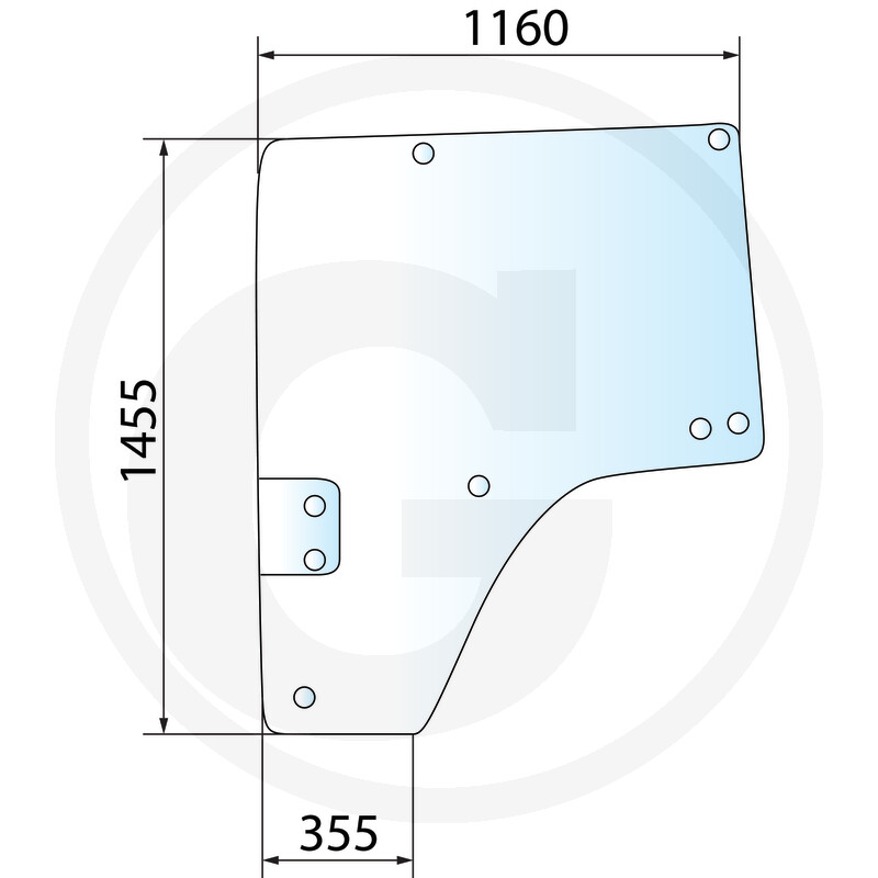 Ukseklaas vasak R157210 JOHN DEERE - Sike Agri