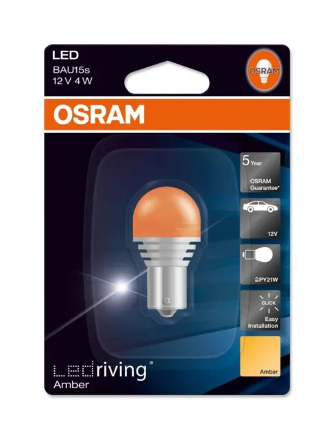 Pirn PY21W 12V 4W LED oranž OSRAM - Sike Agri