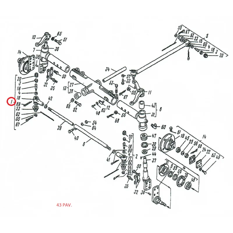 Rooliots parem A35.25.000-03 T-25 - Sike Agri