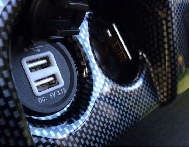 USB autolaadija 12-24V 5V/3.1A 4RIDE - Sike Agri