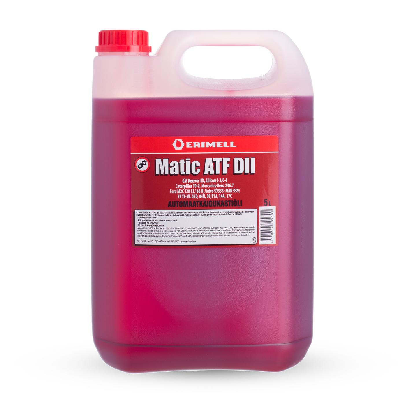 Automaatkäigukastiõli SUPER ATF D II 5L - Sike Agri