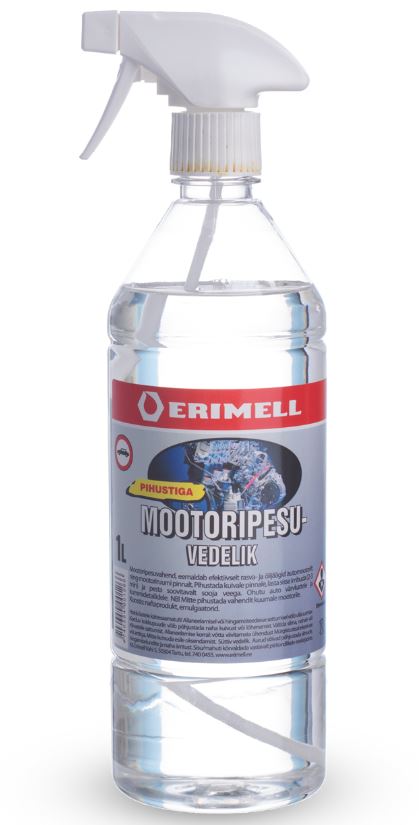 Mootoripesuvedelik pihustiga 1L ERIMELL - Sike Agri