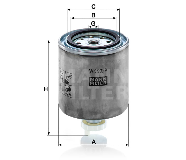 Kütusefilter WK9029 MANN-FILTER