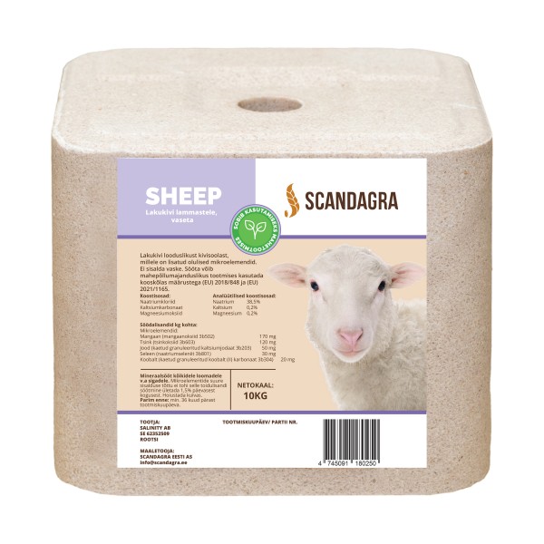 Lakukivi lambale 10kg SCANDAGRA - Sike Agri